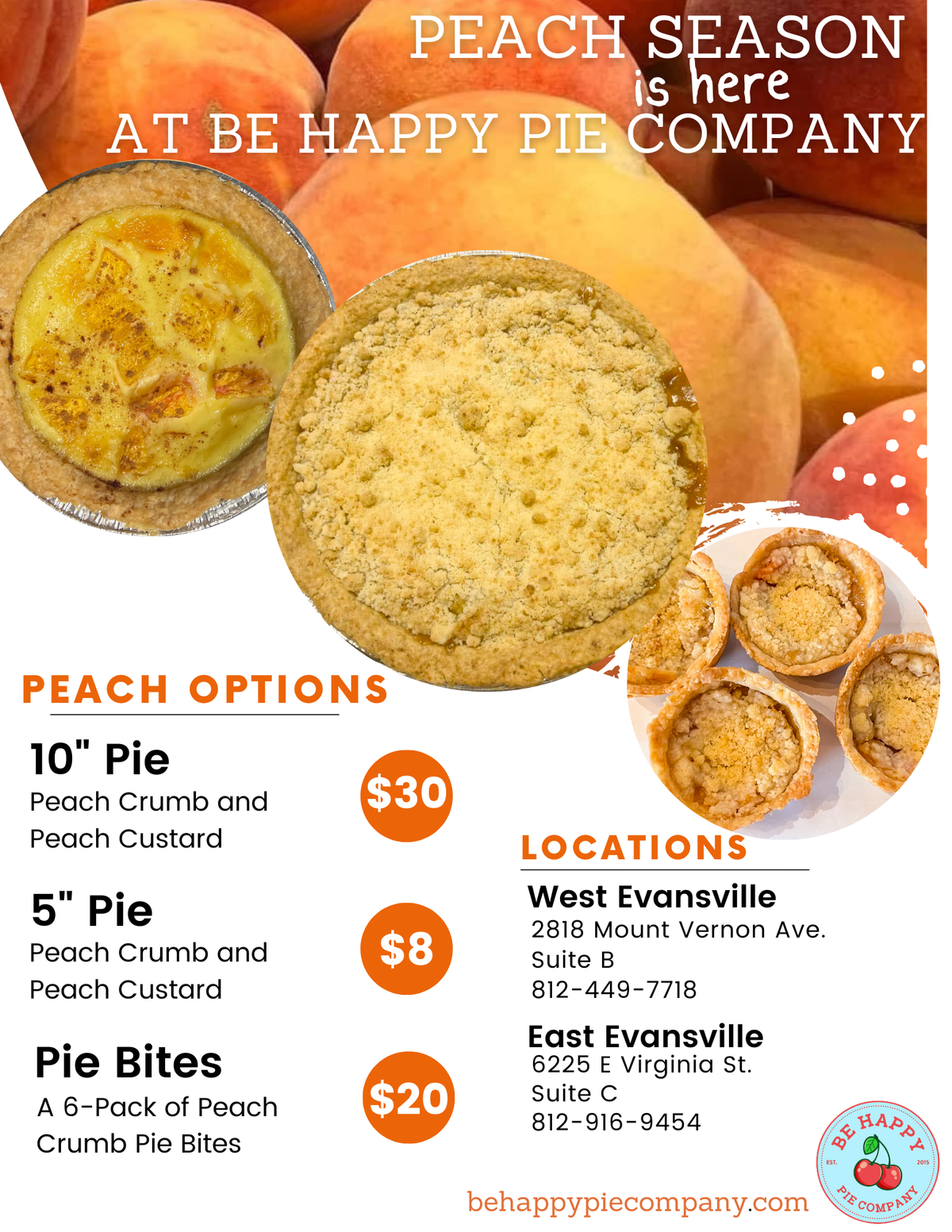 Our Specials – Be Happy Pie Company